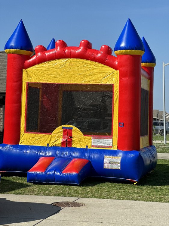 Red & Yellow Bounce House - Acadiana Inflatables Rayne LA